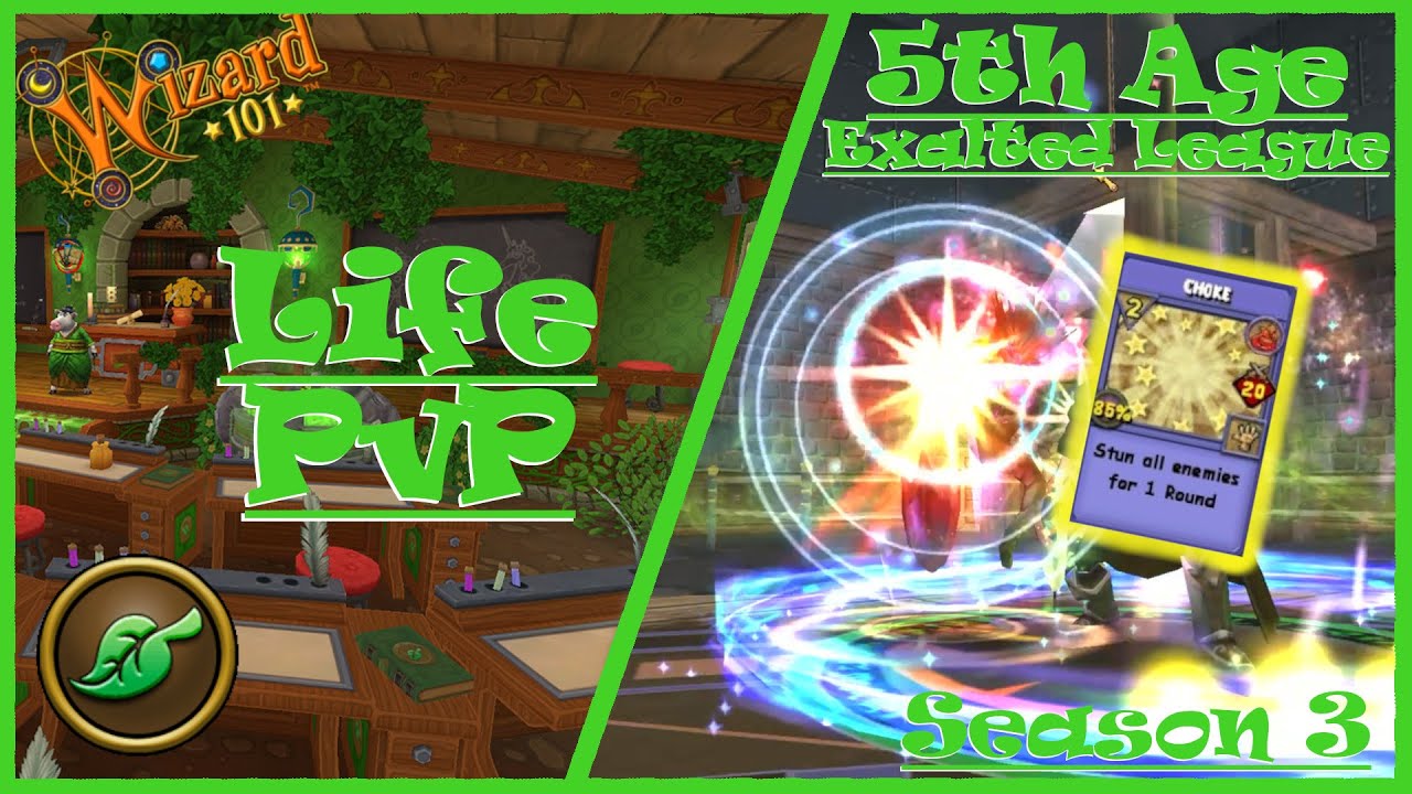 Wizard101: Exalted (100) Life PvP | Pet Card STUN COMBO! - YouTube