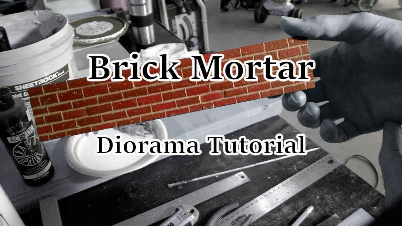 Brick Mortar Diorama Tutorial - YouTube