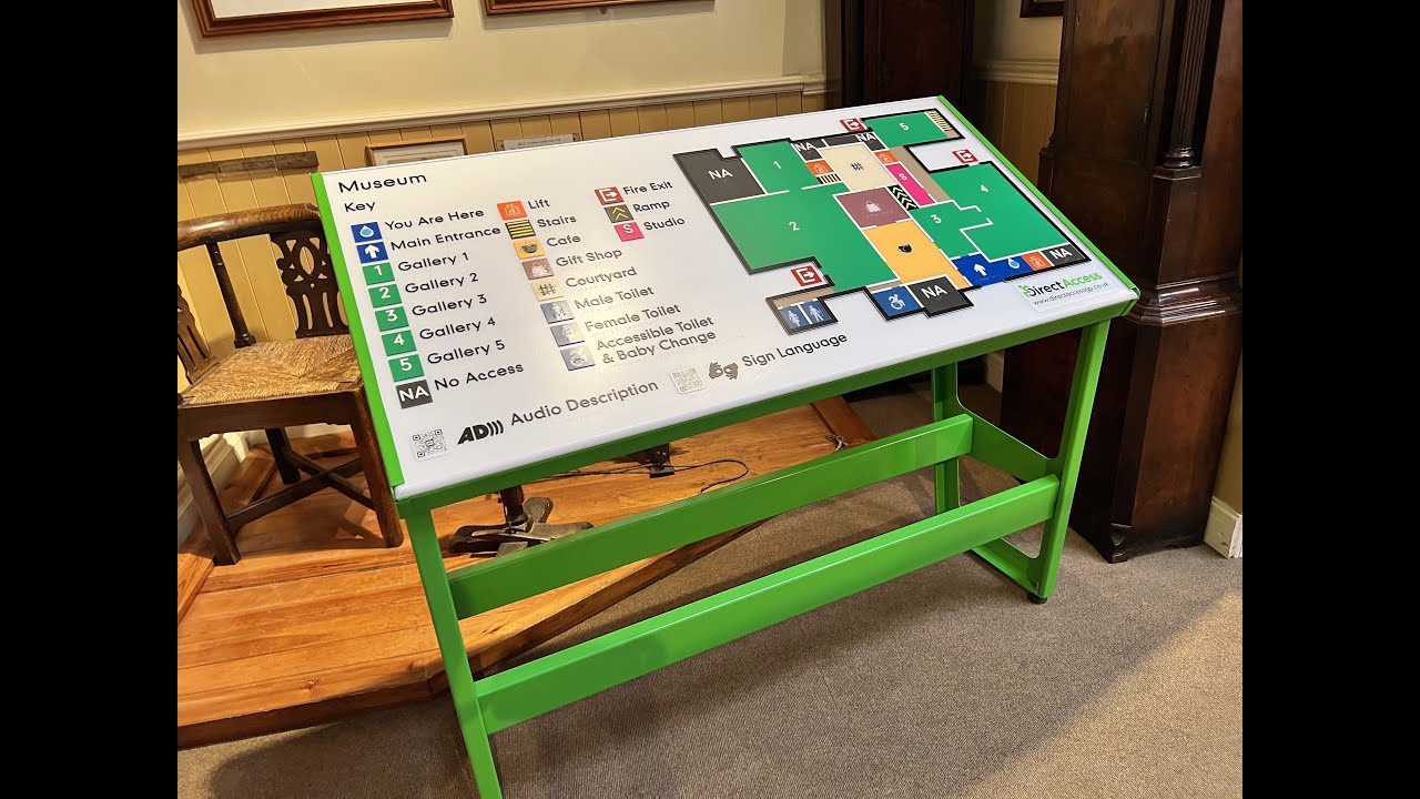 Tactile Map Boards : Making navigation accessible for everyone - YouTube