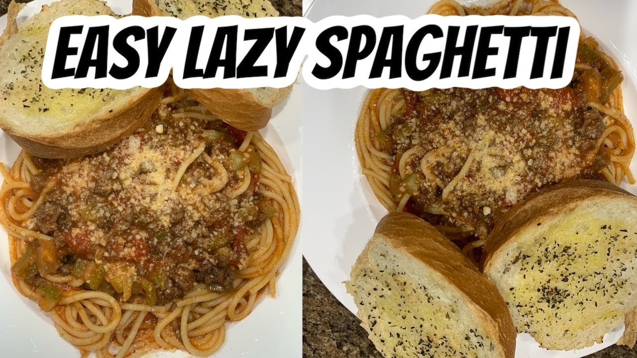 Easy lazy spaghetti 🍝 - YouTube