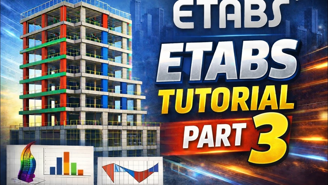 ETABS Tutorial Part 3 | Draw & Assign Structural Elements (Beginner to ...