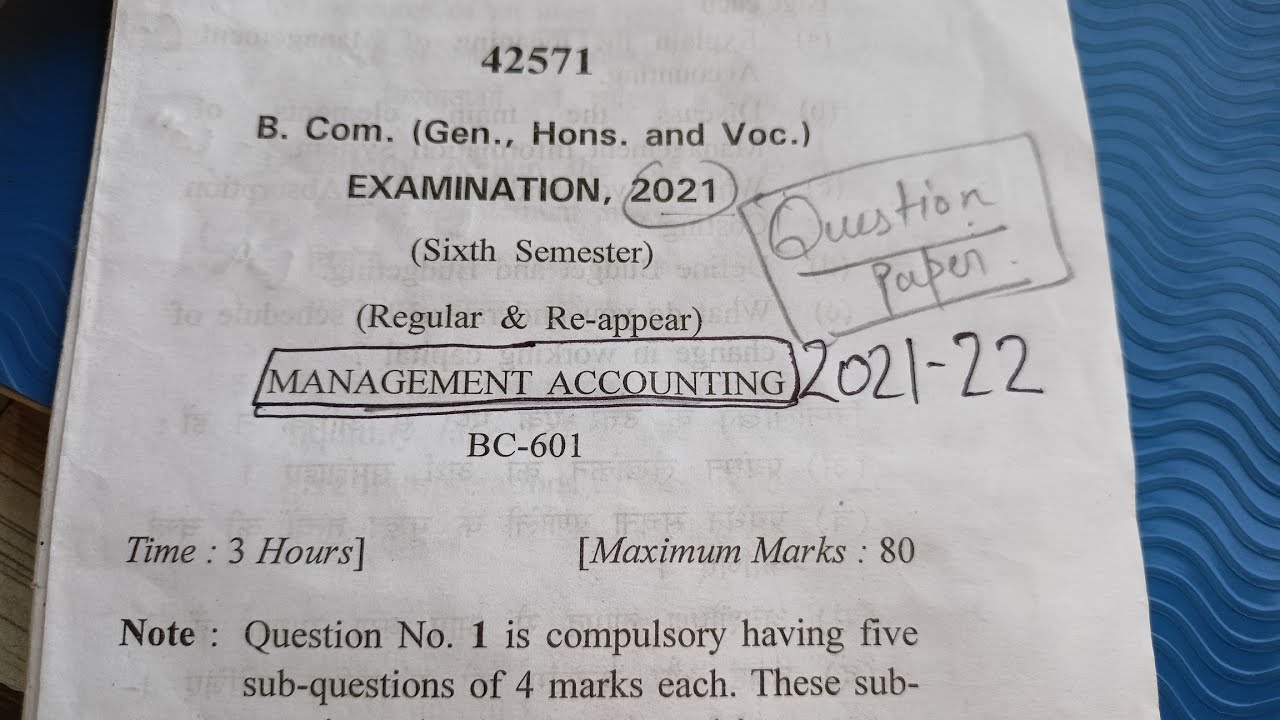 Management Accounting Question Paper 6th Sem Management Question Paper management-accounting-question-paper-6th-sem-management-question-paper