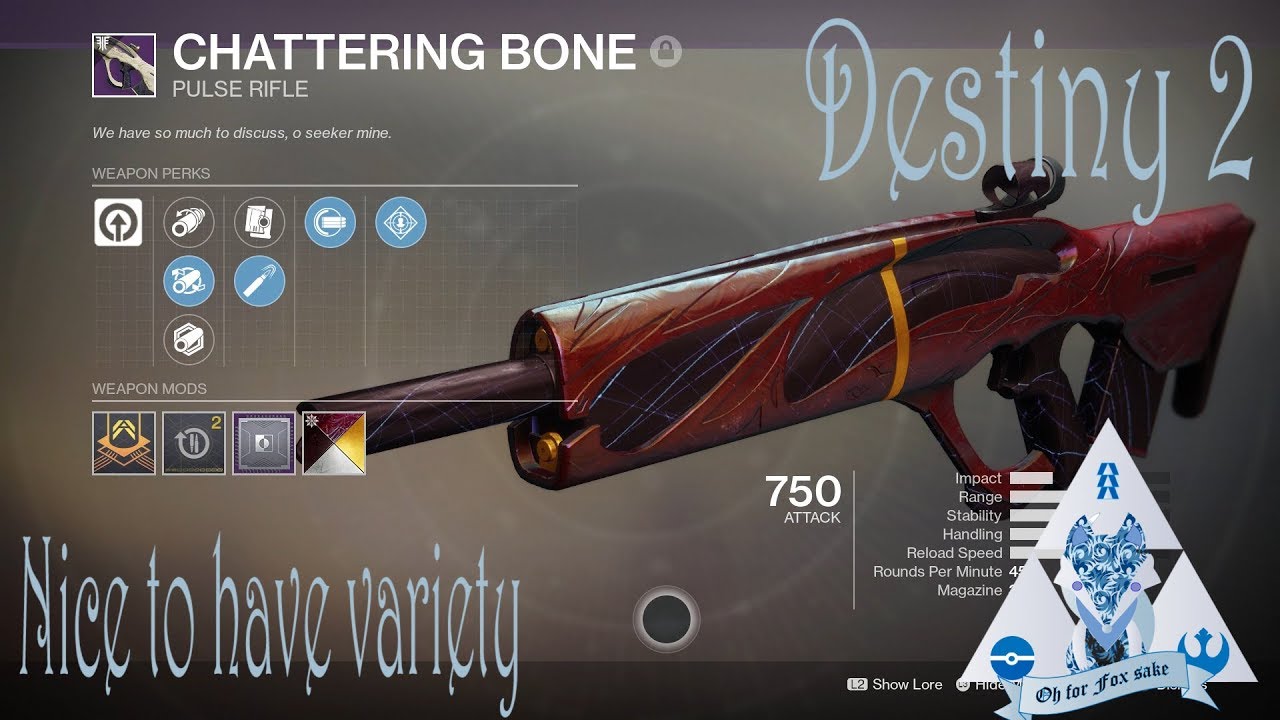 Destiny 2 The Chattering Bone - Thanks For 270 - YouTube