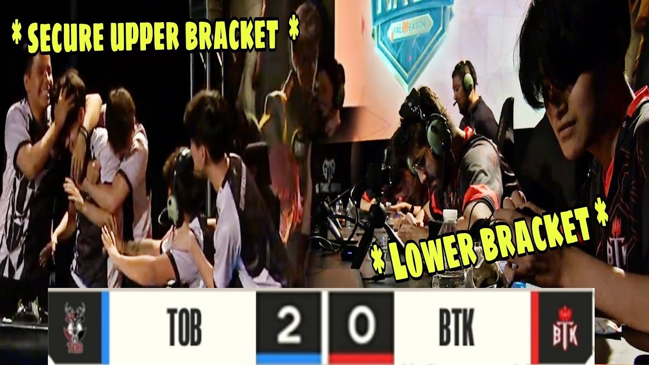 TOB Send BTK To Lower bracket 😳 | NACT Play-off 2023 - YouTube
