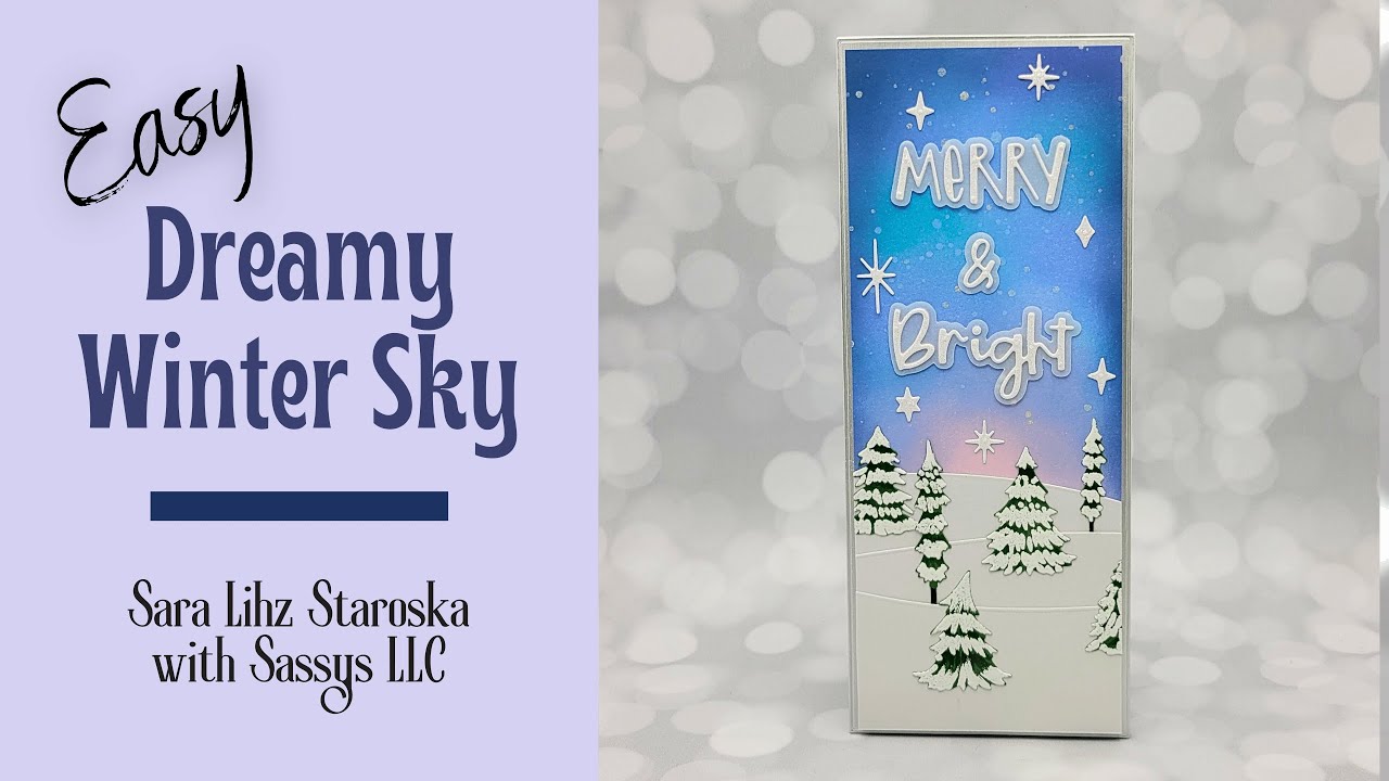 Easy Dreamy Winter Ink Blending - YouTube