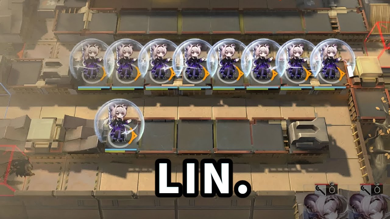 [Arknights WIP] Lin S3 showcase in WB-9 but actually there are lots of her - YouTube