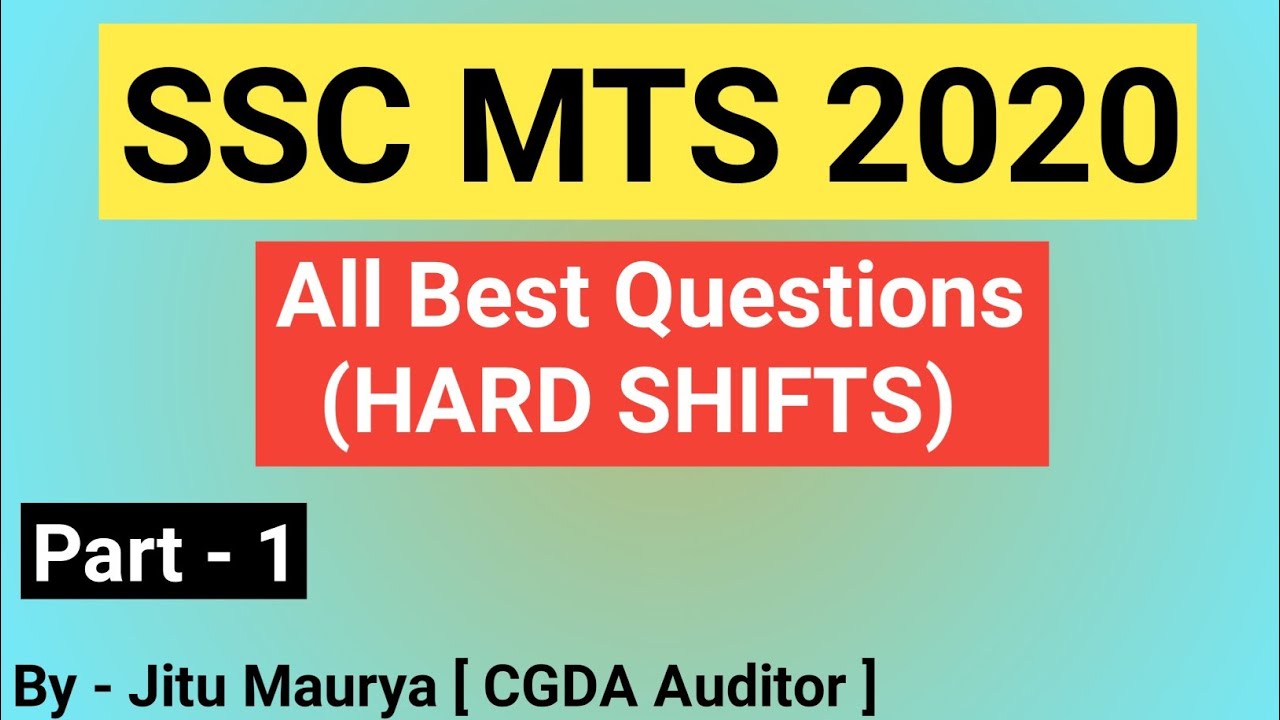SSC MTS 2020 Maths Paper Solution Best Maths Questions Hardest ssc-mts-2020-maths-paper-solution-best-maths-questions-hardest