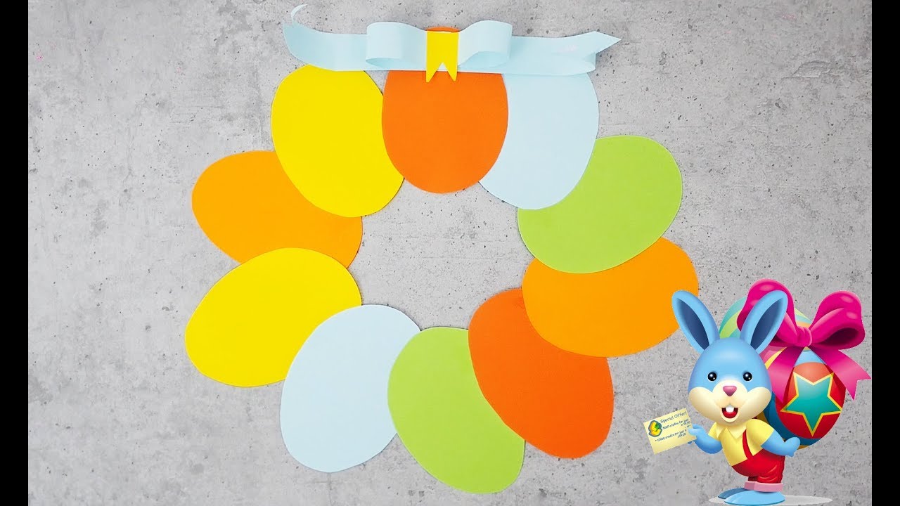Easter craft!Compozitie de oua colorate pentru Pasti! - YouTube