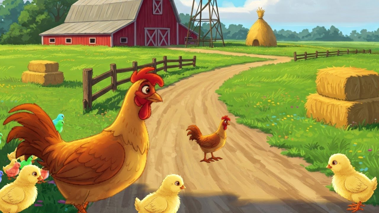 animated nursery rhymes | The Chicken Song - YouTube