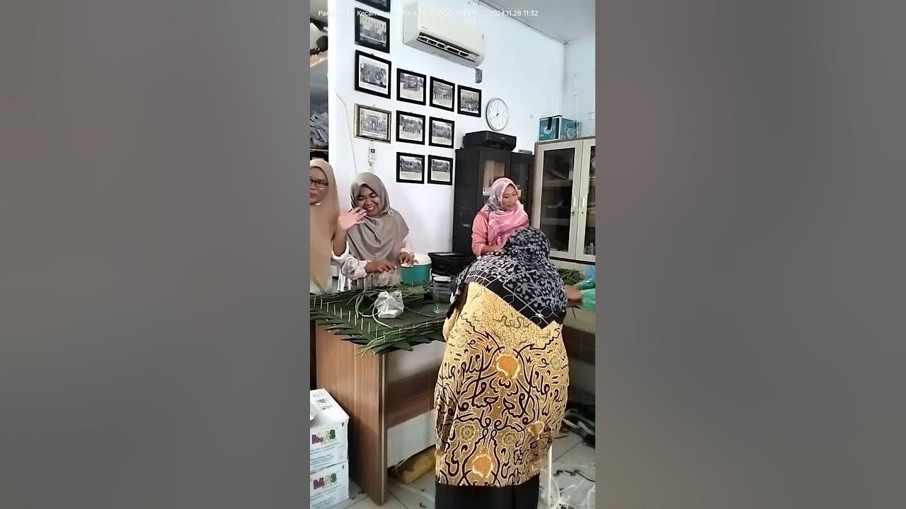 Pembuatan Pagar Tumpeng dari kacang panjang - YouTube