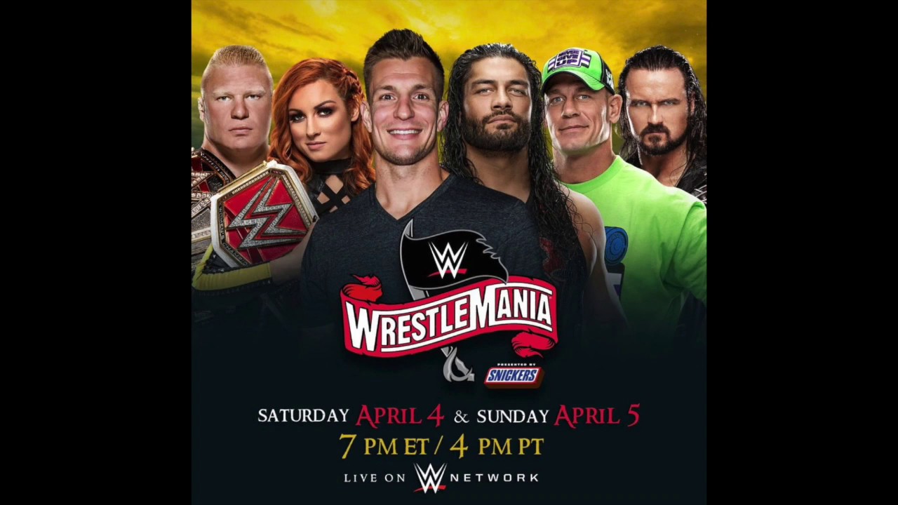 Wrestlemania 36 Match Card (with comparison among wrestlers) - YouTube