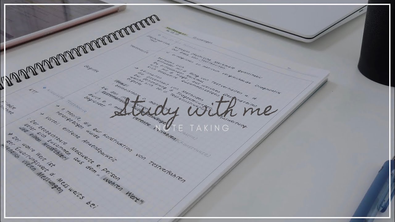STUDY WITH ME | 스터디윗미! 같이 노트정리해요 🏻 | no music | note taking - YouTube