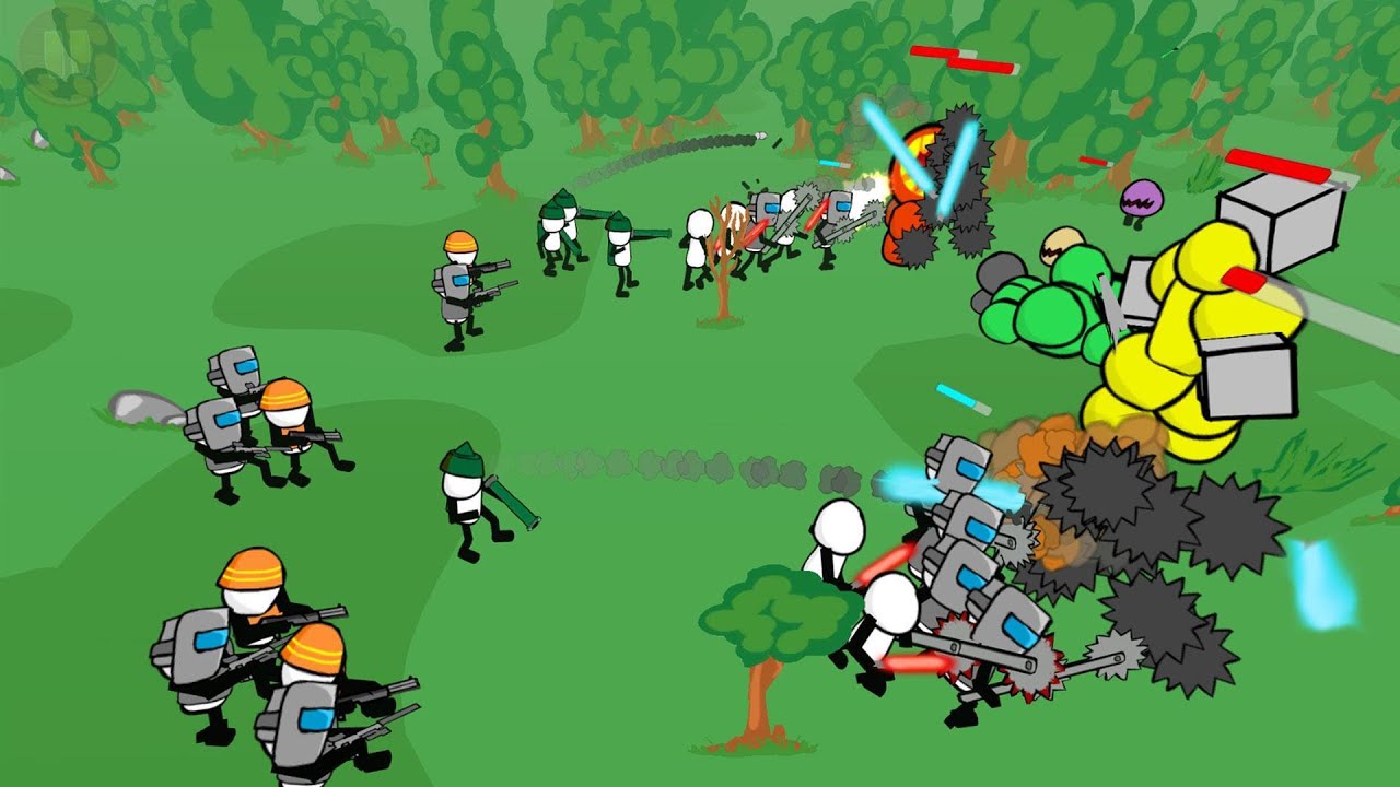 POWERFUL STICKMAN ARMY AGAINST ENEMIES - CRIBERS - YouTube