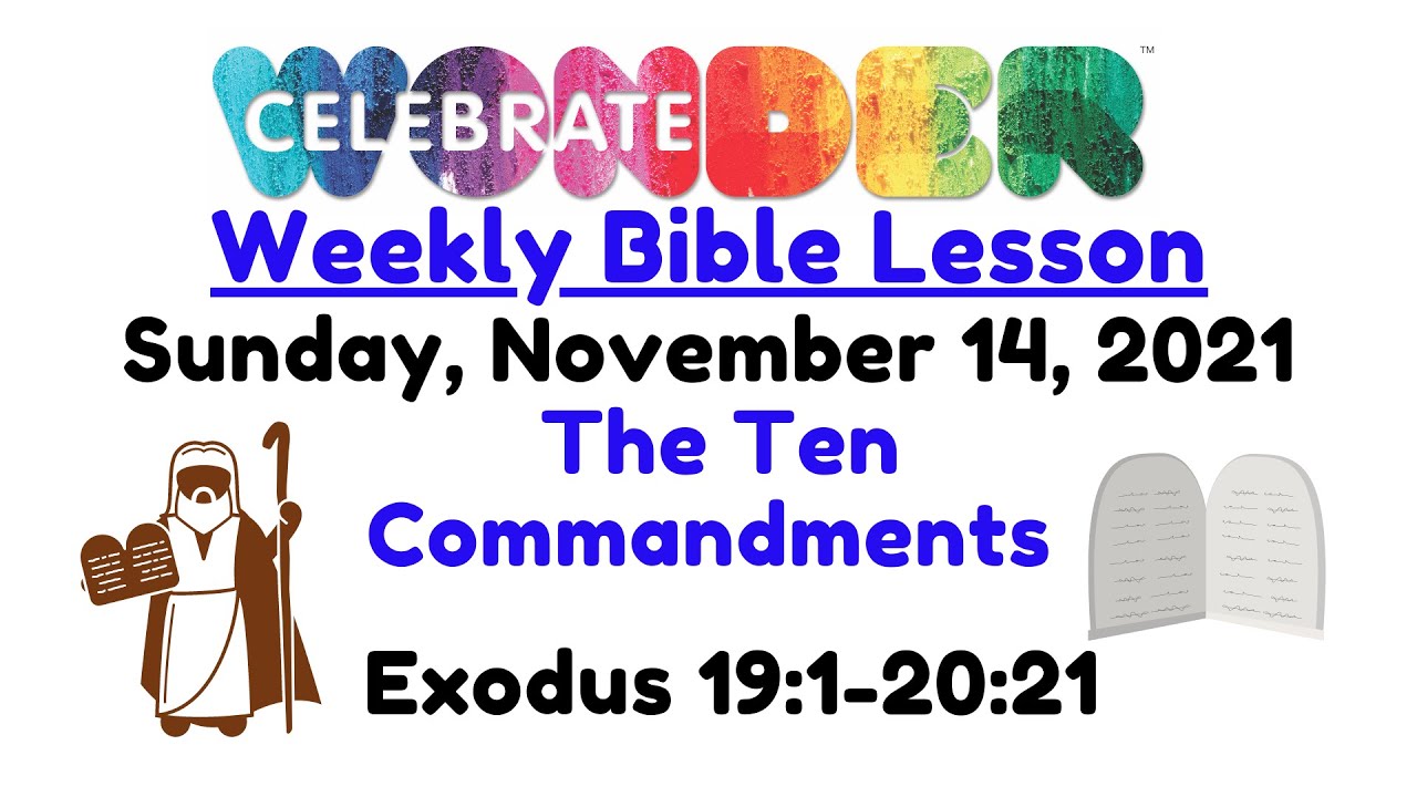Celebrate Wonder Bible Lesson: November 14, 2021 - YouTube