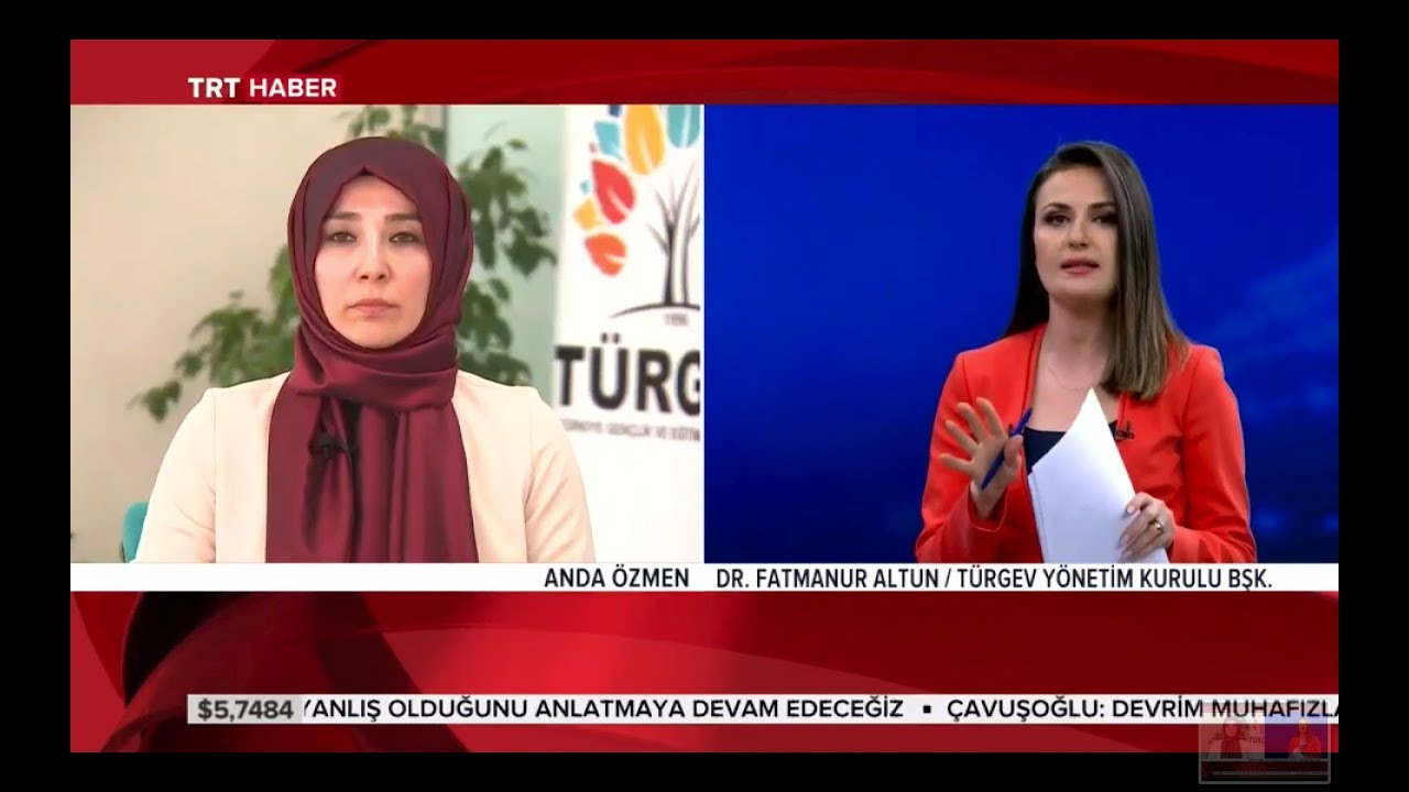 Türgev Yönetim Kurulu Başkanı Dr. Fatmanur Altun TRT Haber'in konuğu ...