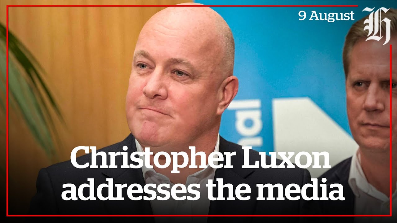 Christopher Luxon addresses the media | nzherald.co.nz - YouTube