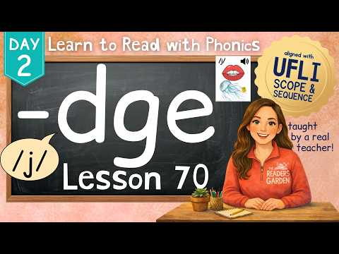 -DGE Ending /j/ Trigraph | Lesson 70 Day 2 | LEARN PHONICS | Aligned ...