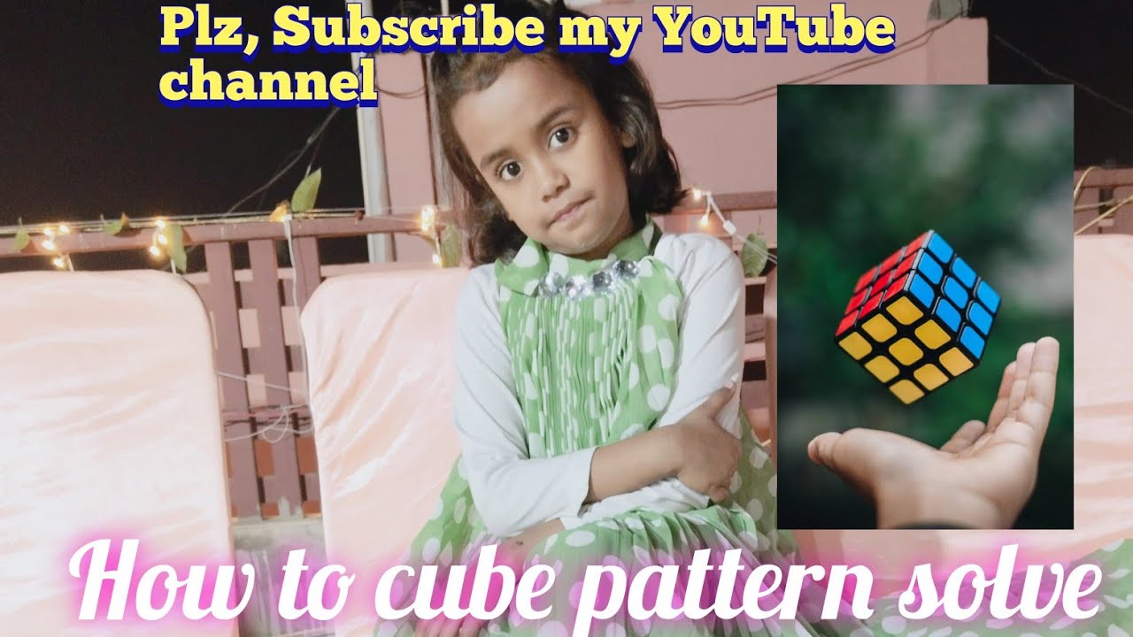 How to solve cube pattern in easy method - YouTube