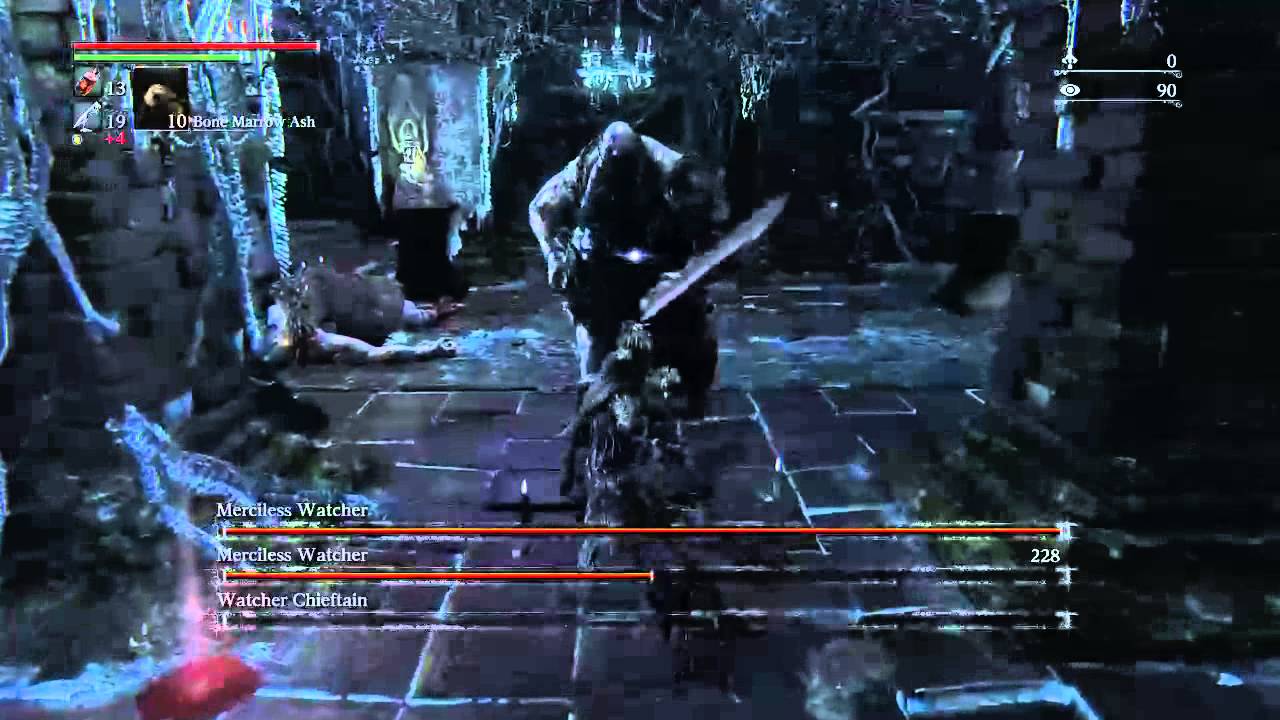 Bloodborne Merciless Watchers and Watcher Chieftain 6th Version - YouTube