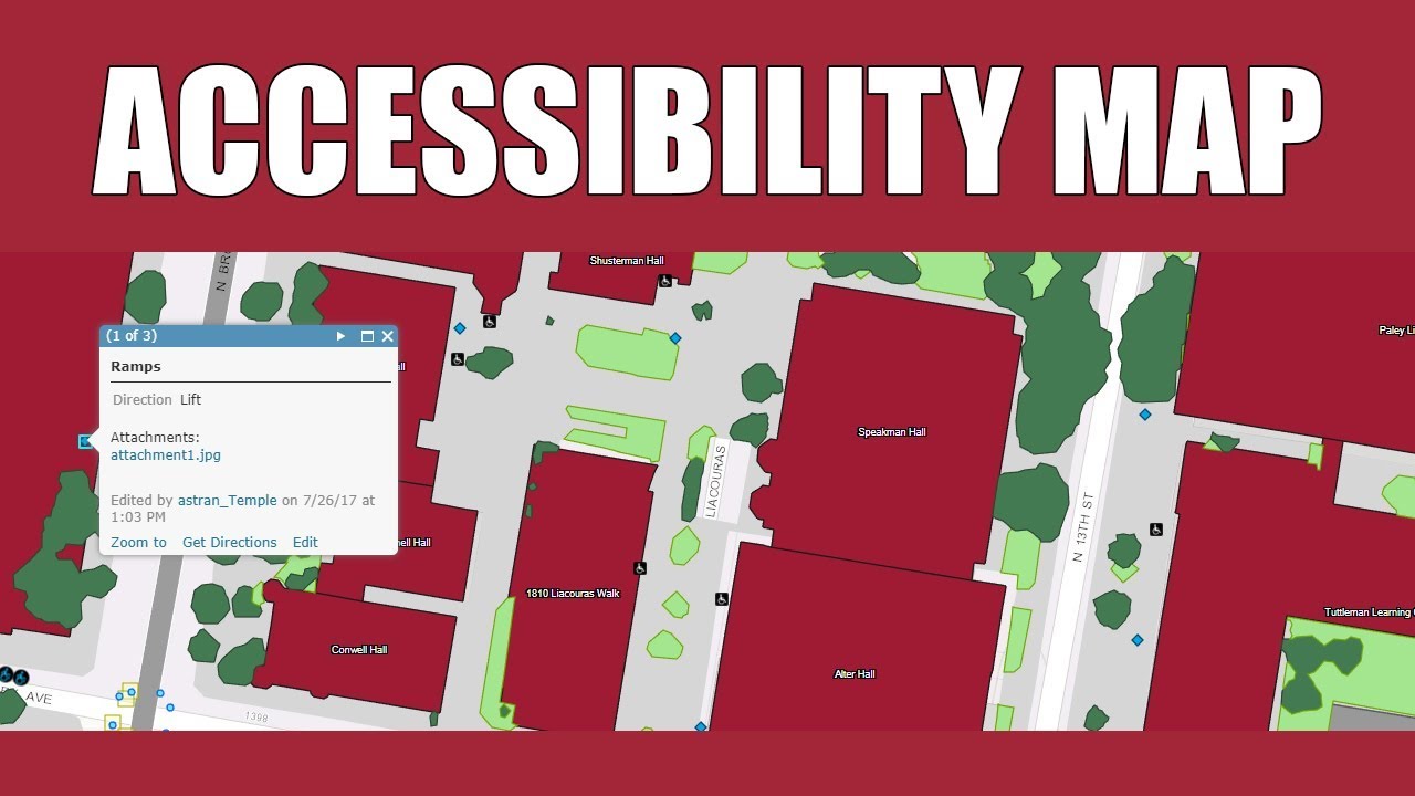 TU Space Management GIS Projects: Accessibility Map - YouTube