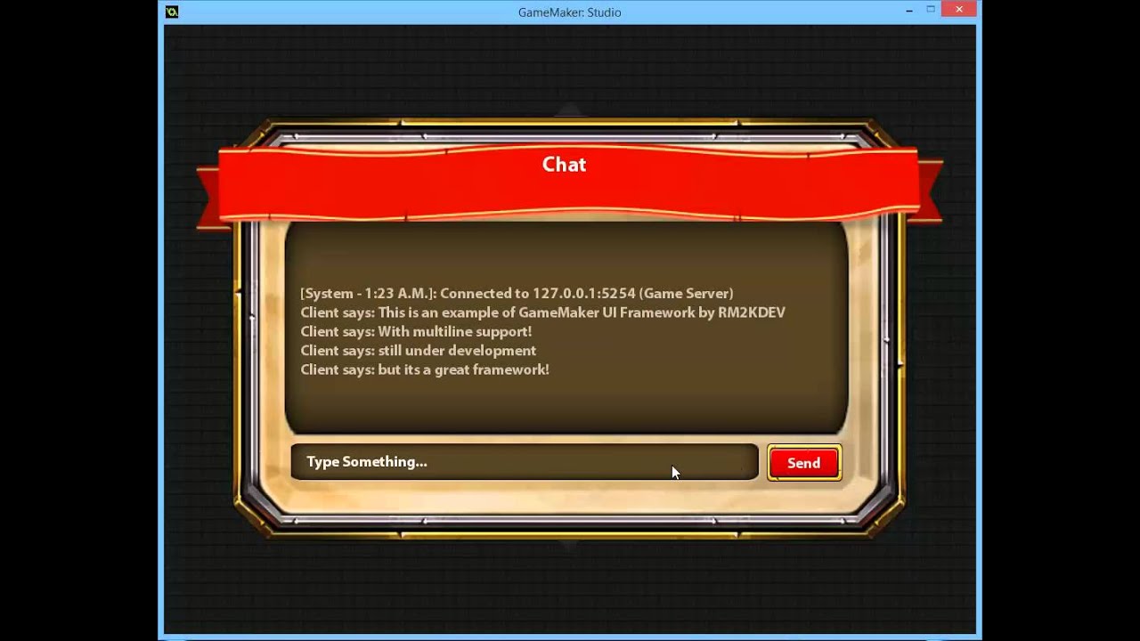Chat Concept - GameMaker UI Framework *RM2KDEV* + TweenGMS - YouTube