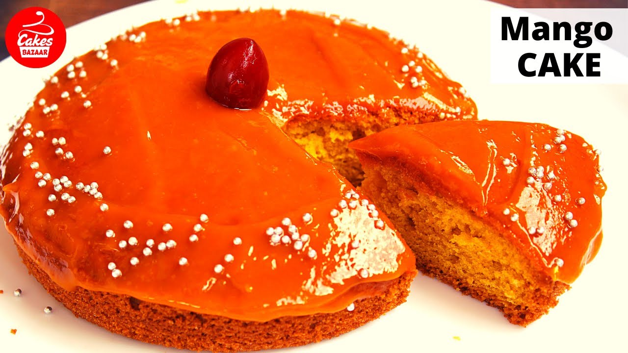 आम का केक नुस्खा | Mango Cake Recipe | fluffy and tasty ripe mango cake ...