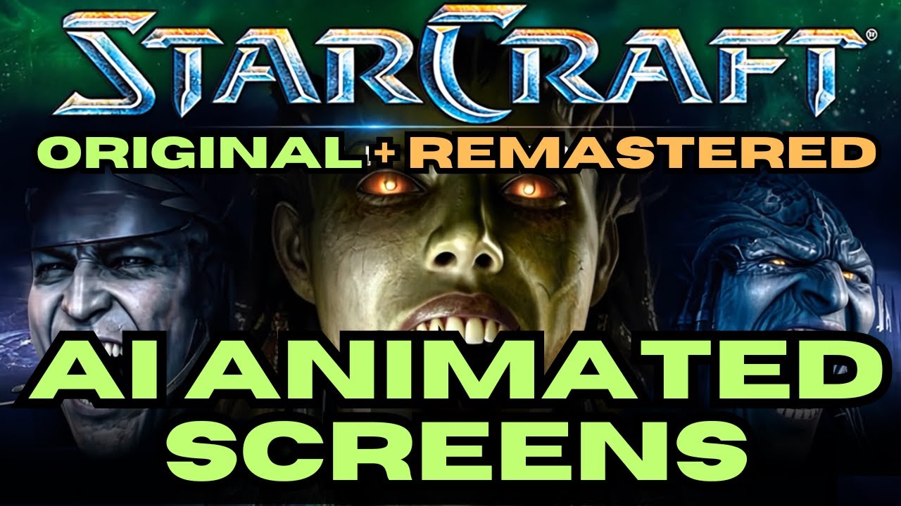 StarCraft Original + Remastered - AI Animated Loading Screens, Victory ...