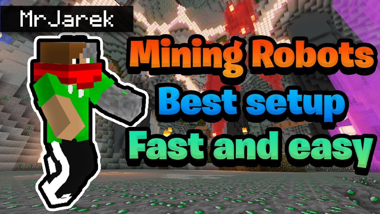 MOST EFFICIENT MINING ROBOT SET UP | AKUMAMC SKYBLOCK #2 - YouTube