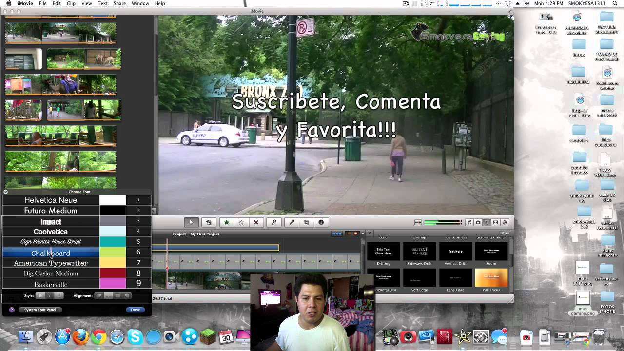 FACIL TUTORIAL PARA EDITAR CON IMOVIE (iMAC) - YouTube