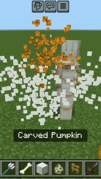 How to spawn iron golem in minecraft 😍# 2 - YouTube