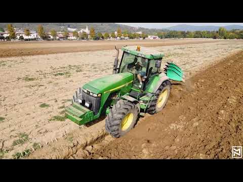 An old Deere | John Deere 8400 + trivomere ER.MO - YouTube