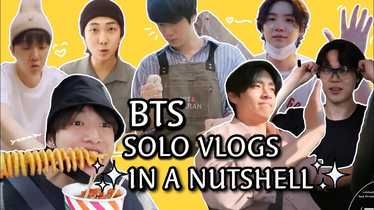 bts solo vlogs 2022 in a nutshell - YouTube