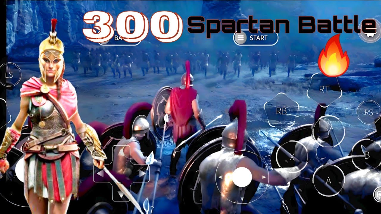 300 Spartans Battle 🔥|| AC : Odyssey First Fight Gameplay|| Cloud ...