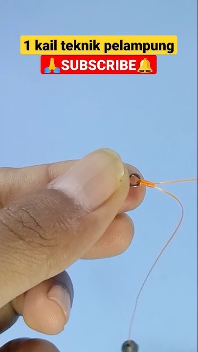 CARA MEMBUAT RANGKAIAN PANCING 1 KAIL TEKNIK PELAMPUNG #shorts #rangkaian #pancing # ...