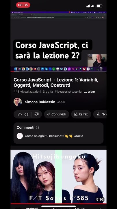 Ci sarà una lezione 2 del corso JavaScript? Forse… #webdesign #wordpress #javascript #htmlcss # ...