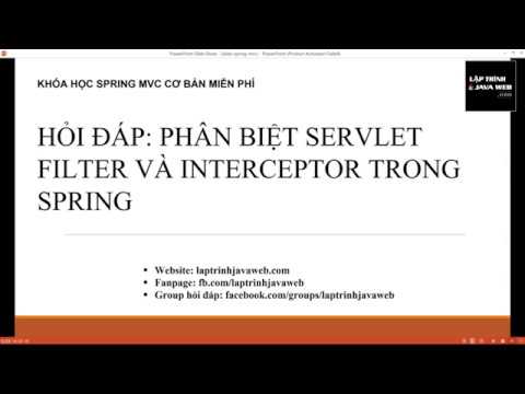 [Hỏi đáp] Phân biệt servlet filter và interceptor trong spring mvc - YouTube