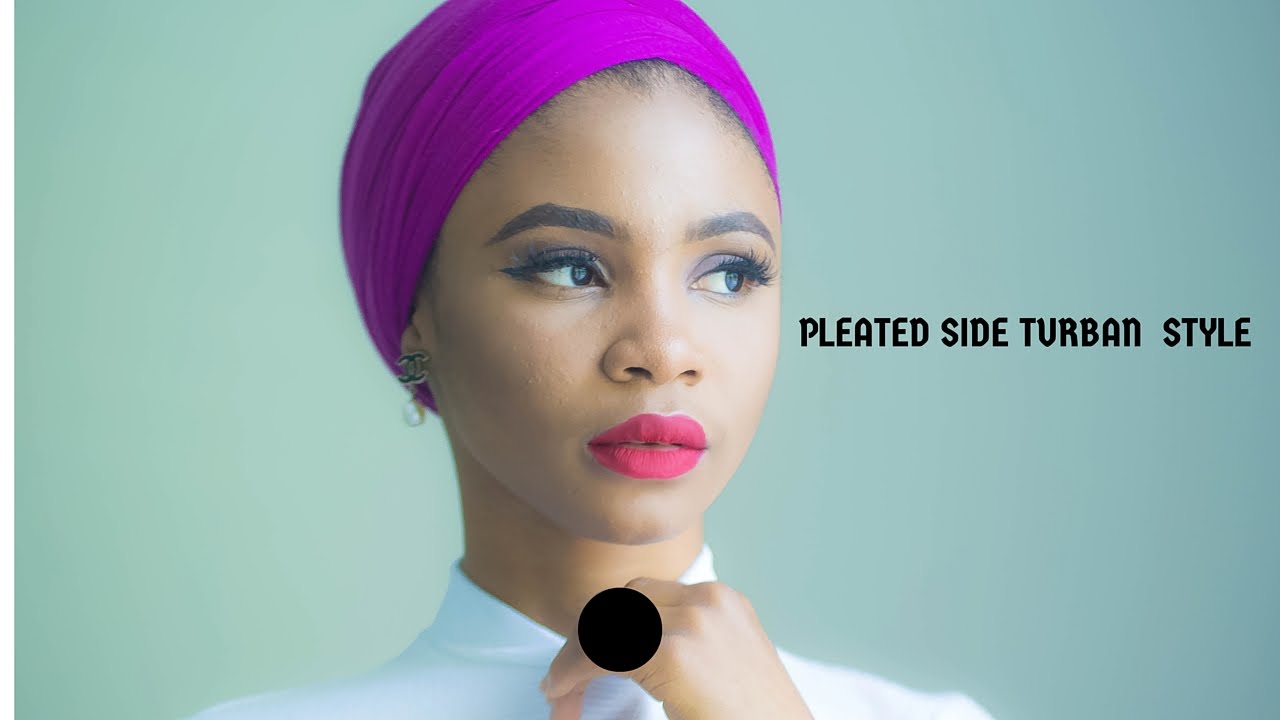 PLEATED SIDE TURBAN TUTORIAL - YouTube