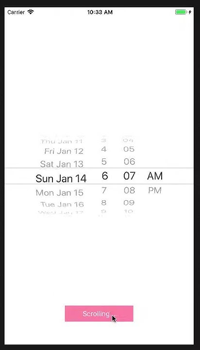 App Ios Pickerview Band Button Click Demo Ver Youtube 