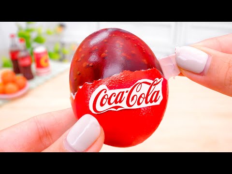 Fancy Miniature Coca Cola Jelly Eggs Recipe 🐣 Making Homemade Coke in Mini Village - ASMR Video