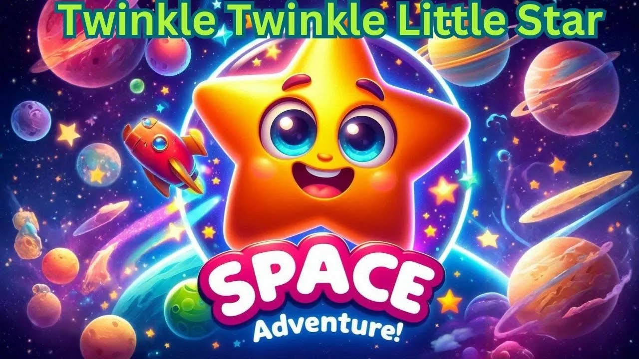 Twinkle Twinkle Little Star Space Adventure | Fun Learning Rhyme with ...