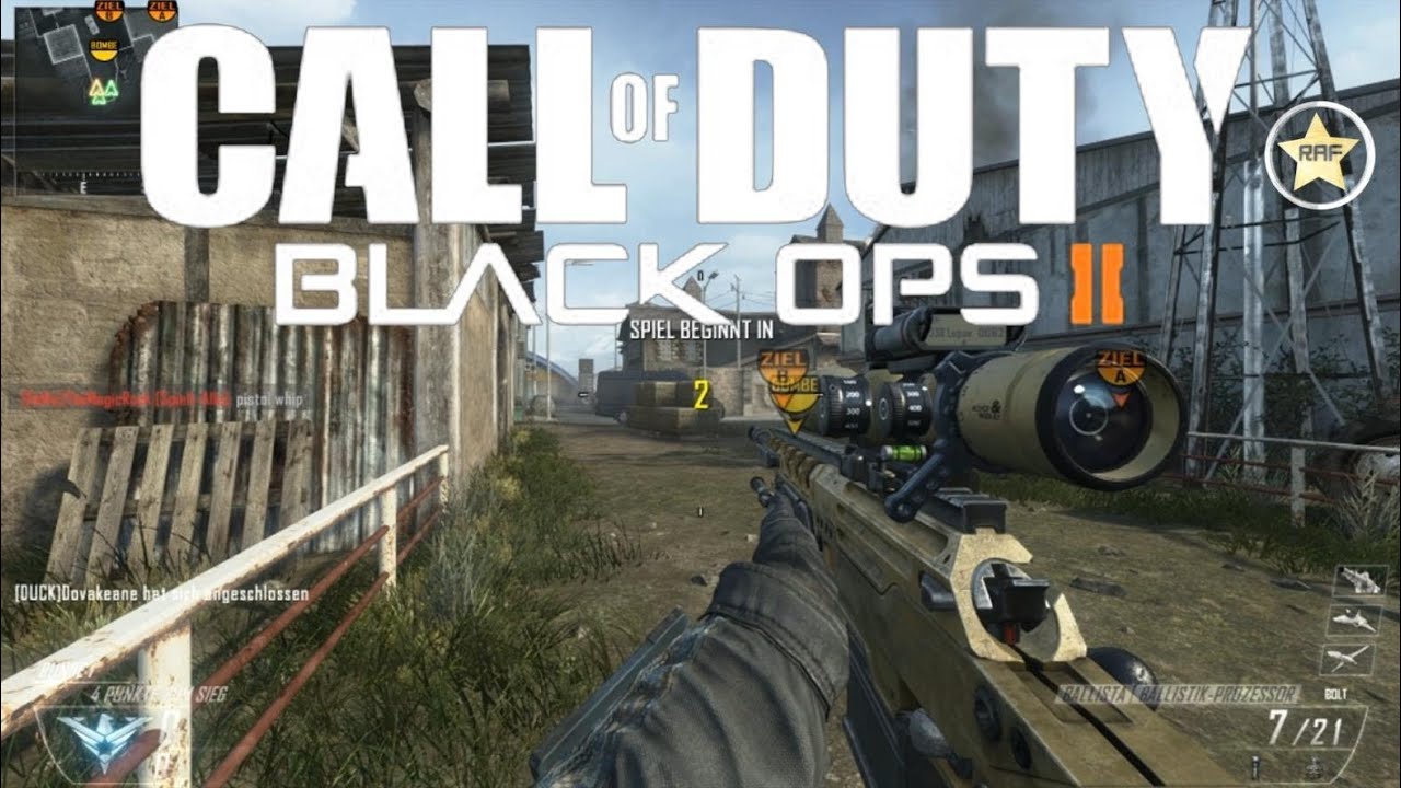 BLACK OPS 2 MULTIPLAYER GAMEPLAY ! - SNIPER BALLISTA AUF STANDOFF S&D ...