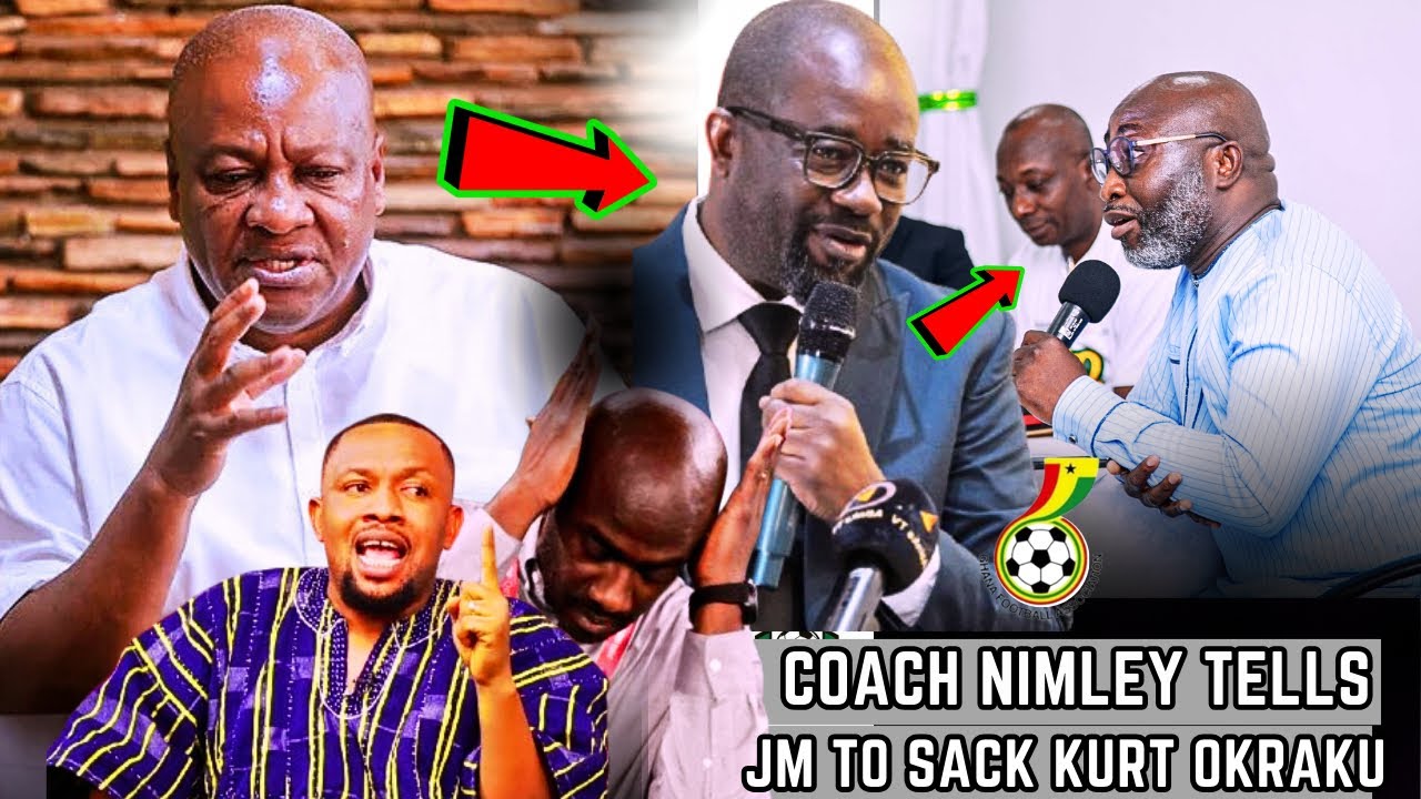 COACH CHRISTOPHER NIMLEY PLEAD JOHN MAHAMA SACK KURT OKRAKU & BLACK STARS COACH OTTO ADDO ...
