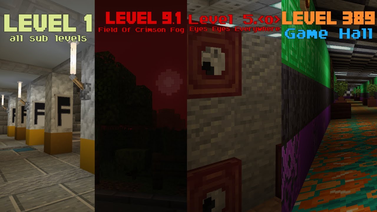 The Backrooms [remastered] [showcase №11] all 1 sub levels, 9.1, 5.👁️ ...