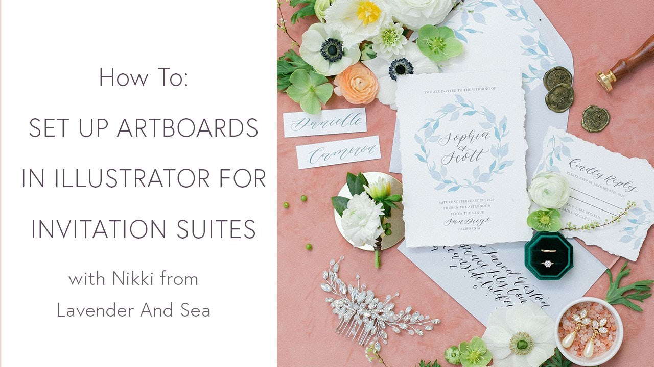 Setting Up Illustrator for Invitation Suite Design - YouTube