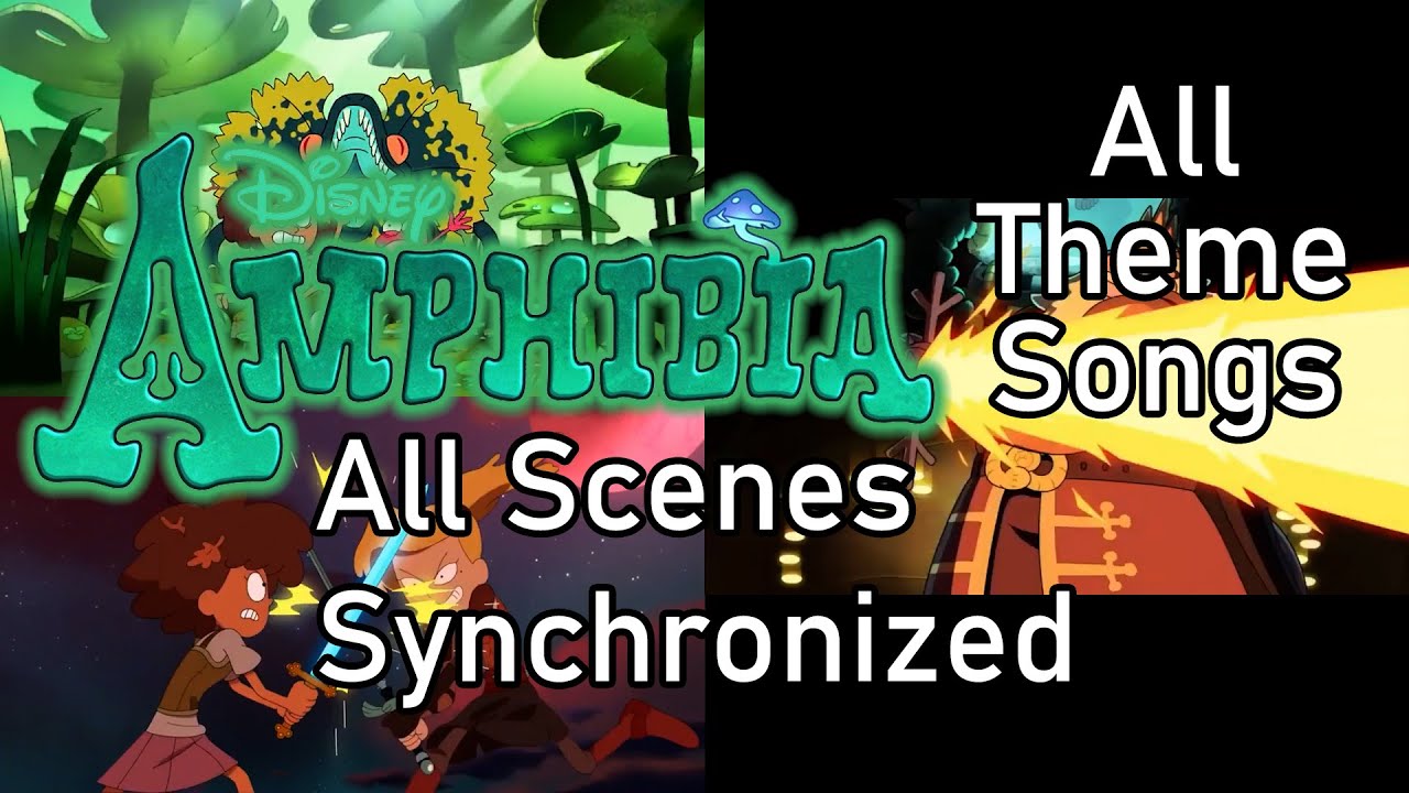 All Amphibia Theme Songs All Scenes Synchronized (with Left/Right ...