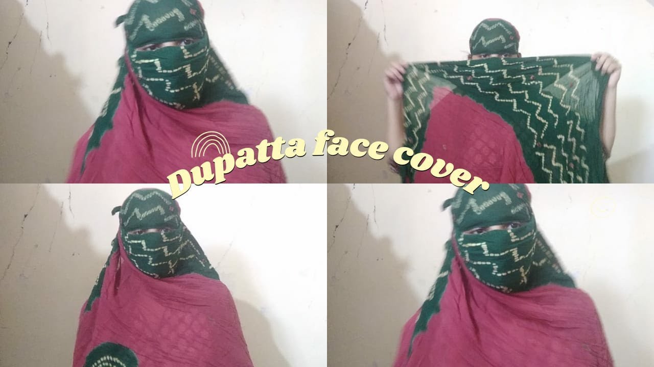 how to face cover mask with dupatta || ચેહરે કો કેસે દુપટ્ટા સે કવર કરે ...