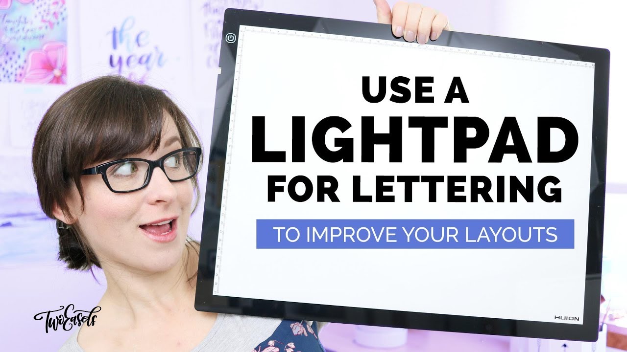 Use a lightpad for lettering to improve your layouts - YouTube