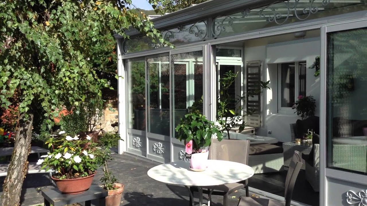 véranda pour spa d'interieur - YouTube