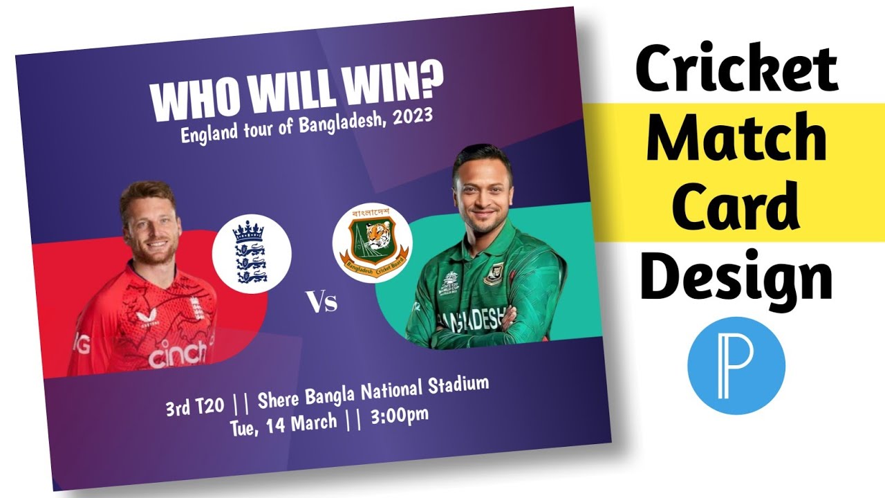 Cricket Match Card Design by Pixellab || Pixellab || Pixellab Design ...