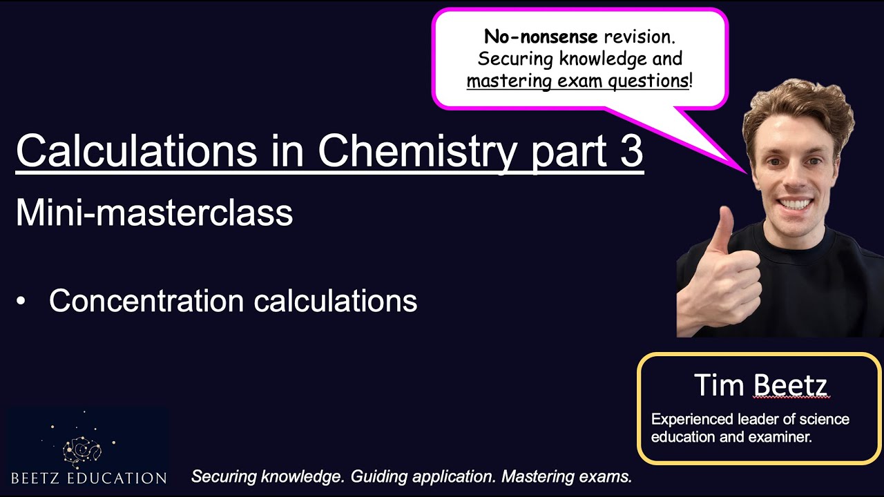 GCSE Chemistry - Concentration Calculations - YouTube